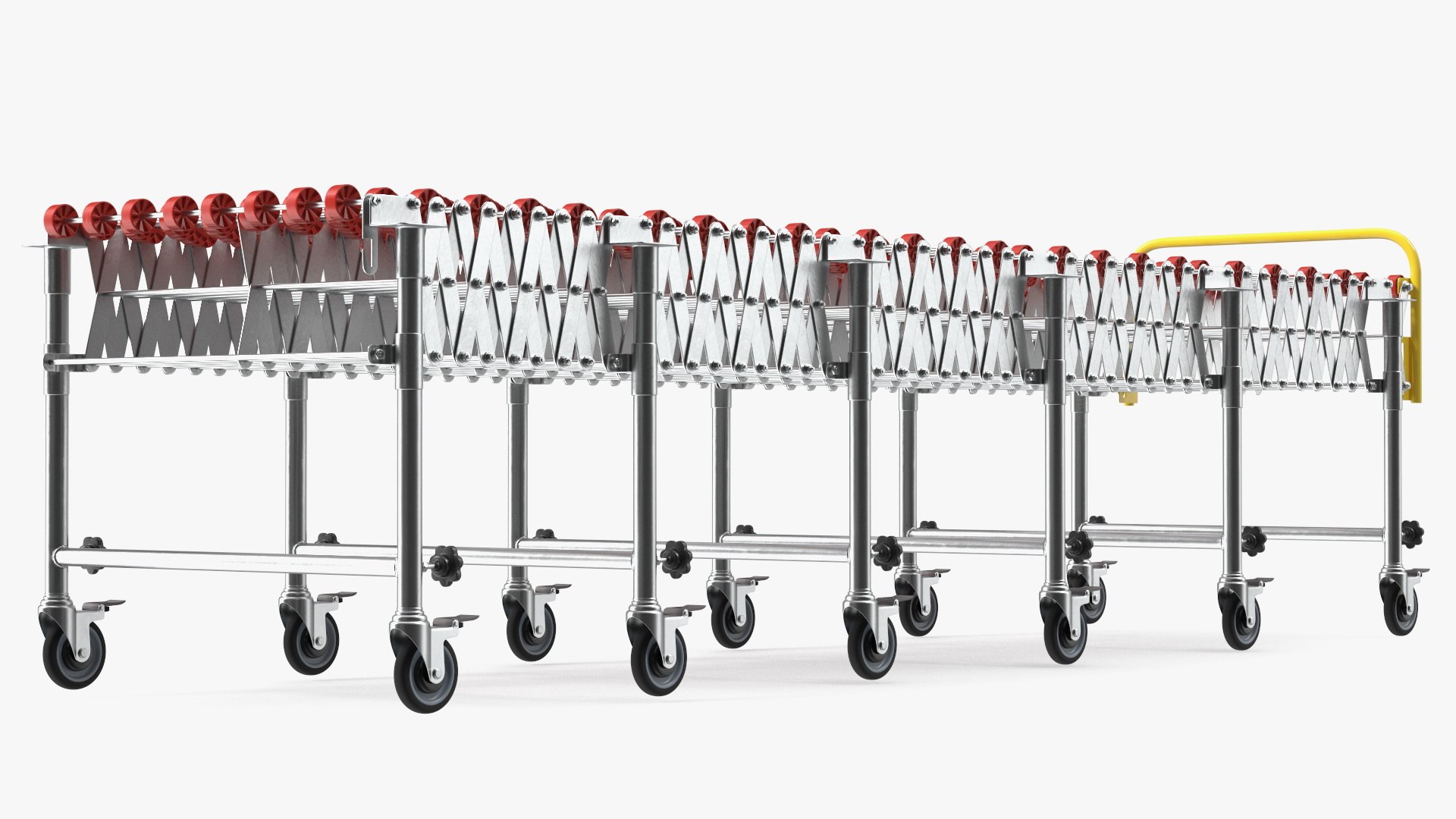 3D Folding Telescopic Roller Red - TurboSquid 2080999