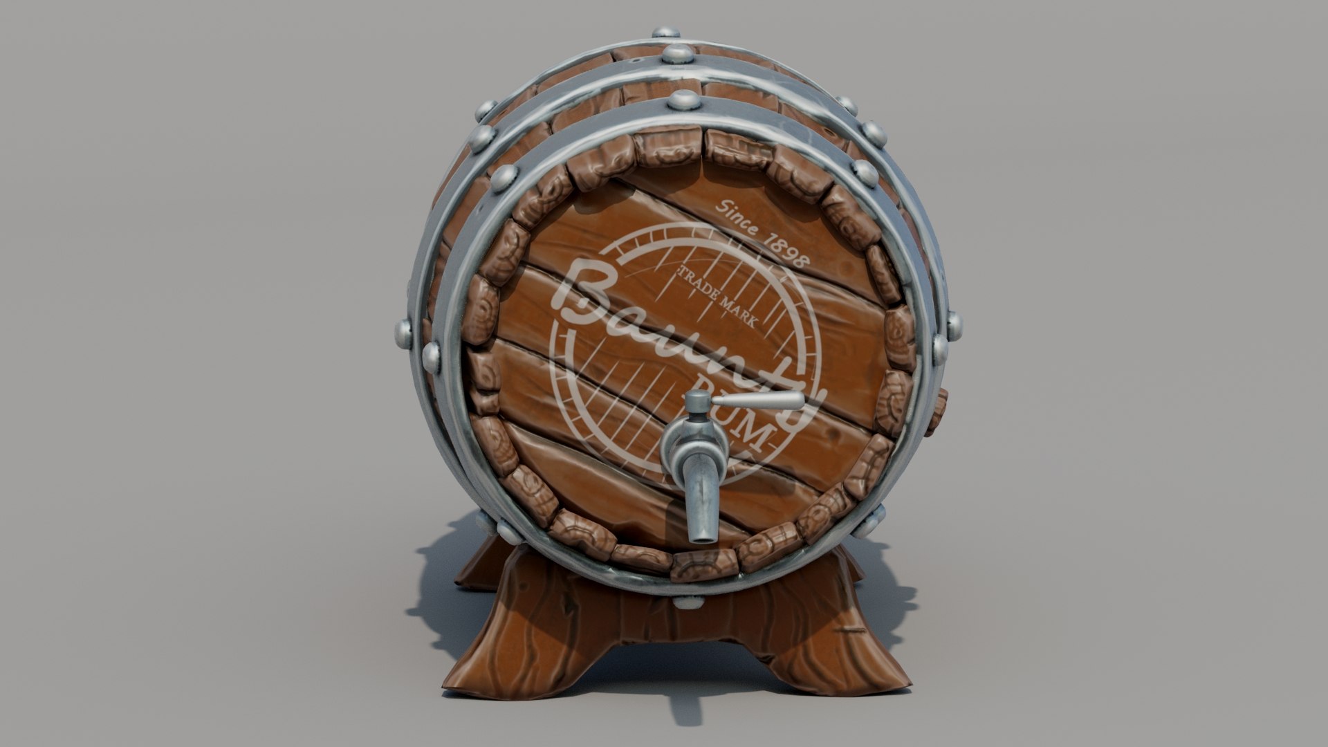 Stylized Barrel Contains 3D Model - TurboSquid 1695140