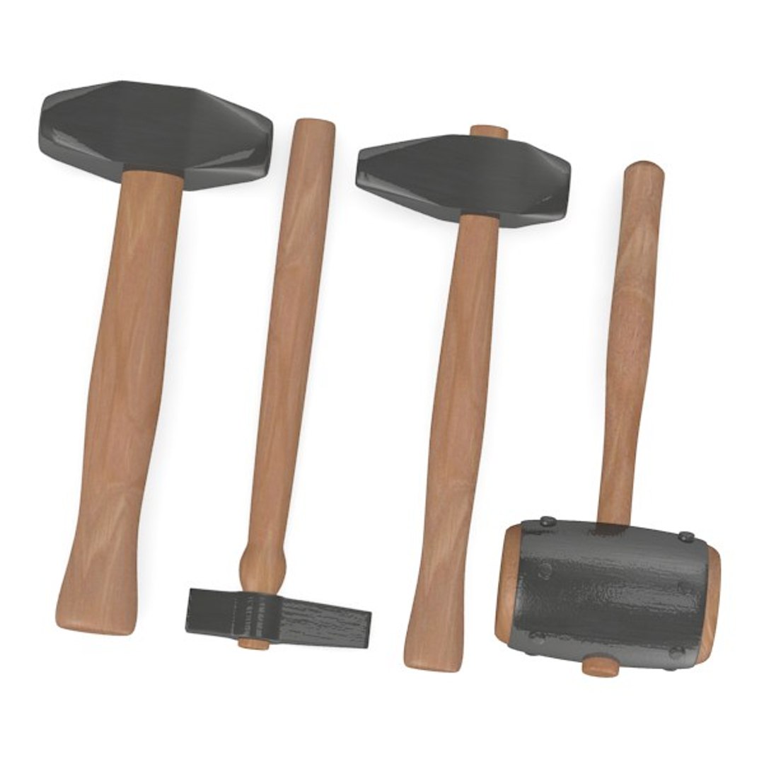 3d Model Smithy Hammers