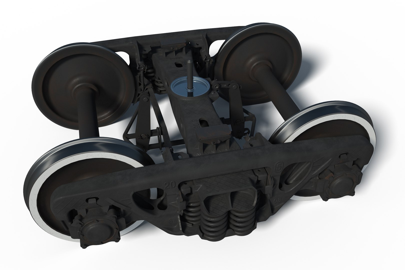 3D Cargo Train Bogie 18-100 Model - TurboSquid 1614768