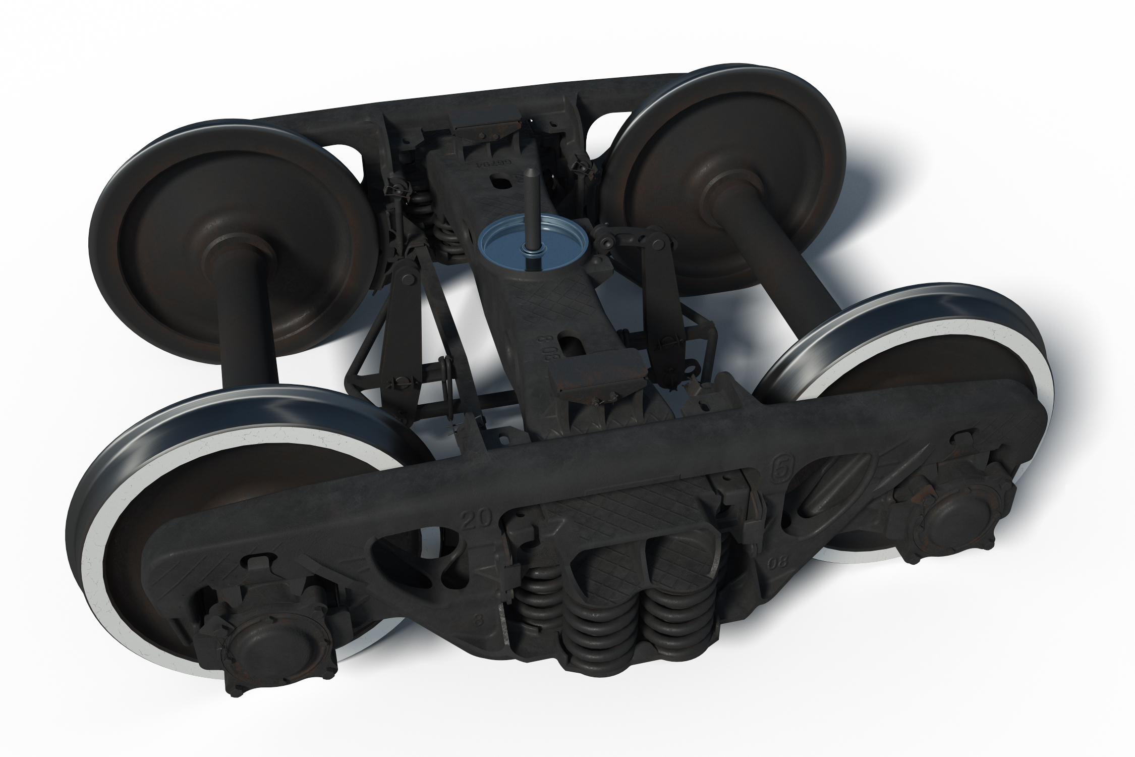 3D cargo train bogie 18-100 model - TurboSquid 1614768