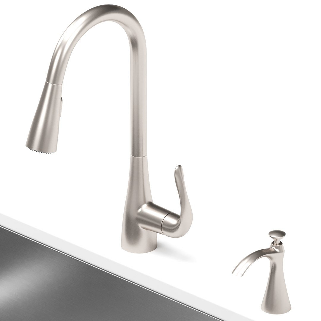 MOEN Kitchen Sink 3D Model - TurboSquid 2415172