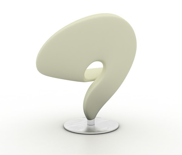 3d design question mark chair model