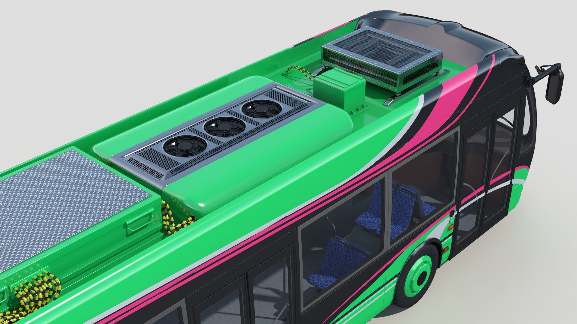 Electric hybrid trolleybus rigged model - TurboSquid 1681959