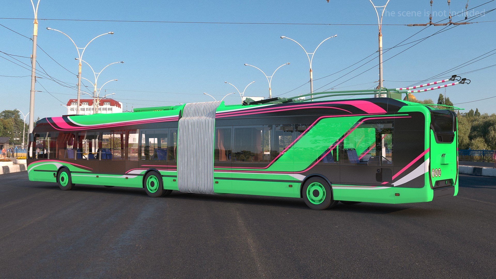 Electric hybrid trolleybus rigged model - TurboSquid 1681959