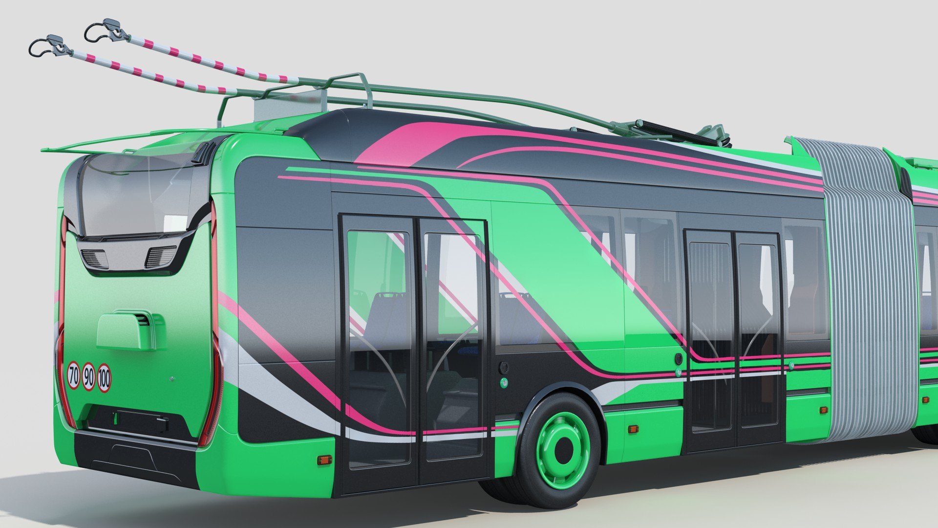 Electric hybrid trolleybus rigged model - TurboSquid 1681959