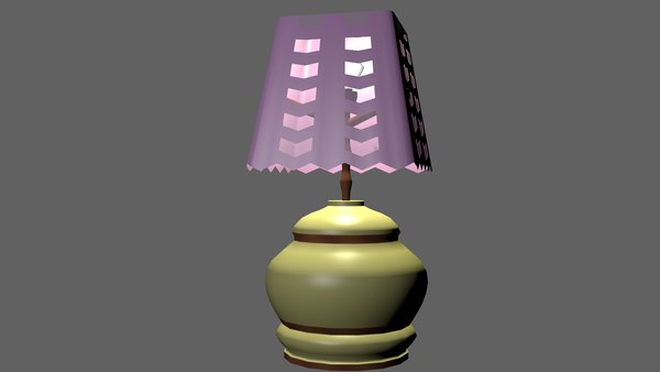 lampshade lamp 3d model