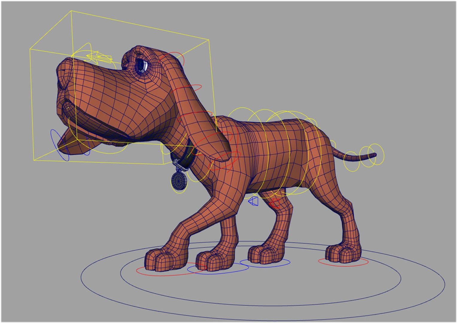 3d Cartoon Dog Rigged