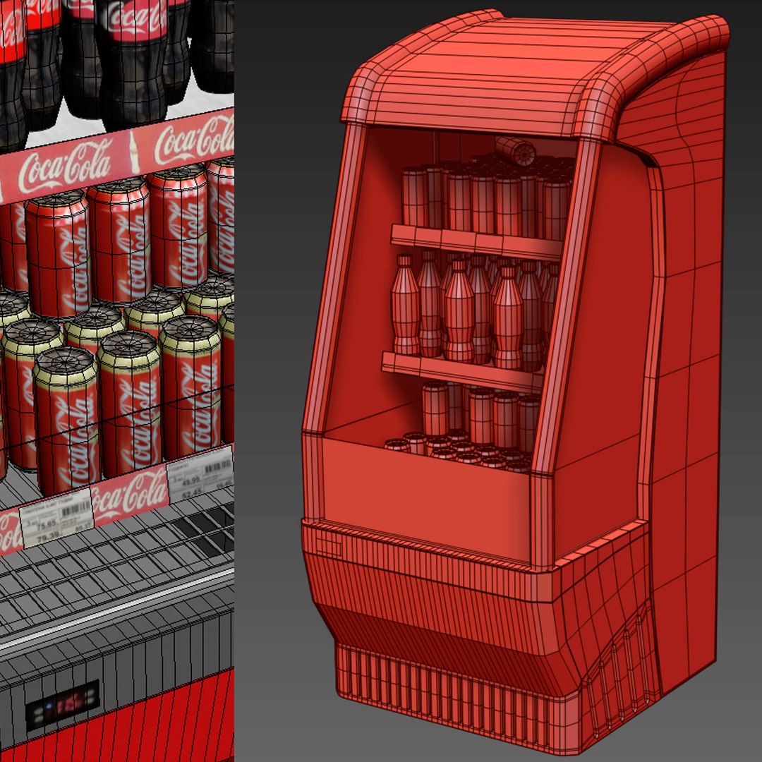 3D Showcase 018 Coca-cola Cola Model - TurboSquid 1517262
