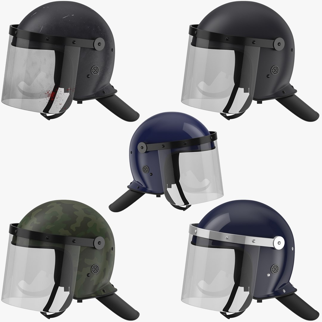 Riot Helmet Collection Model - TurboSquid 1878702