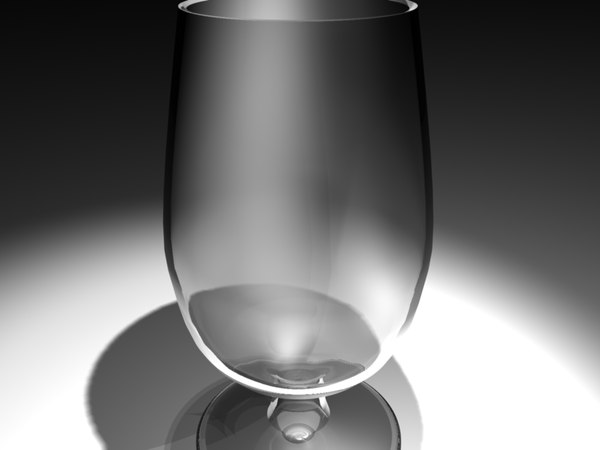 3d model of glass water