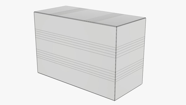 Cardboard box window 3D model - TurboSquid 1593041