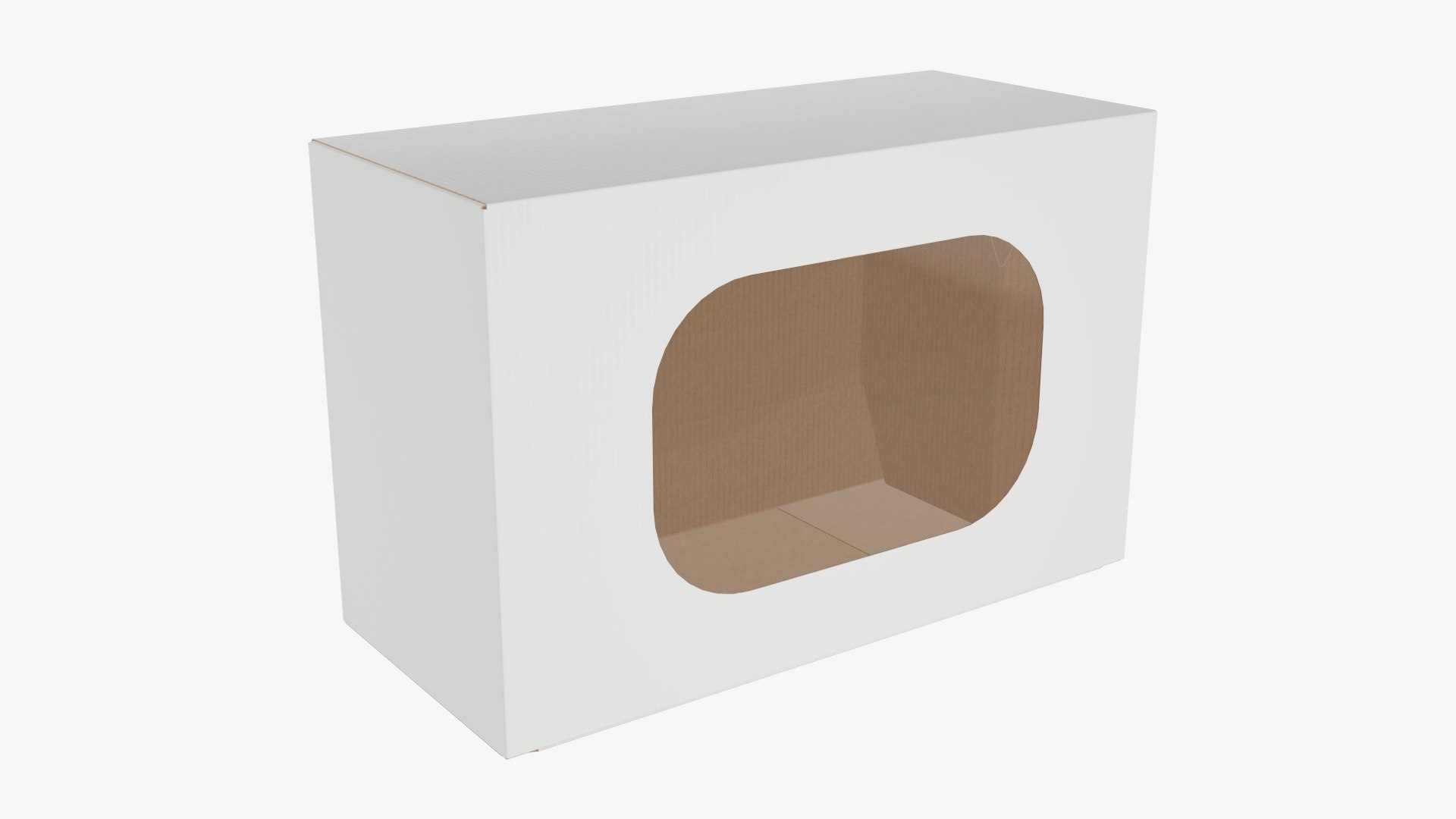 Cardboard Box Window 3D Model - TurboSquid 1593041