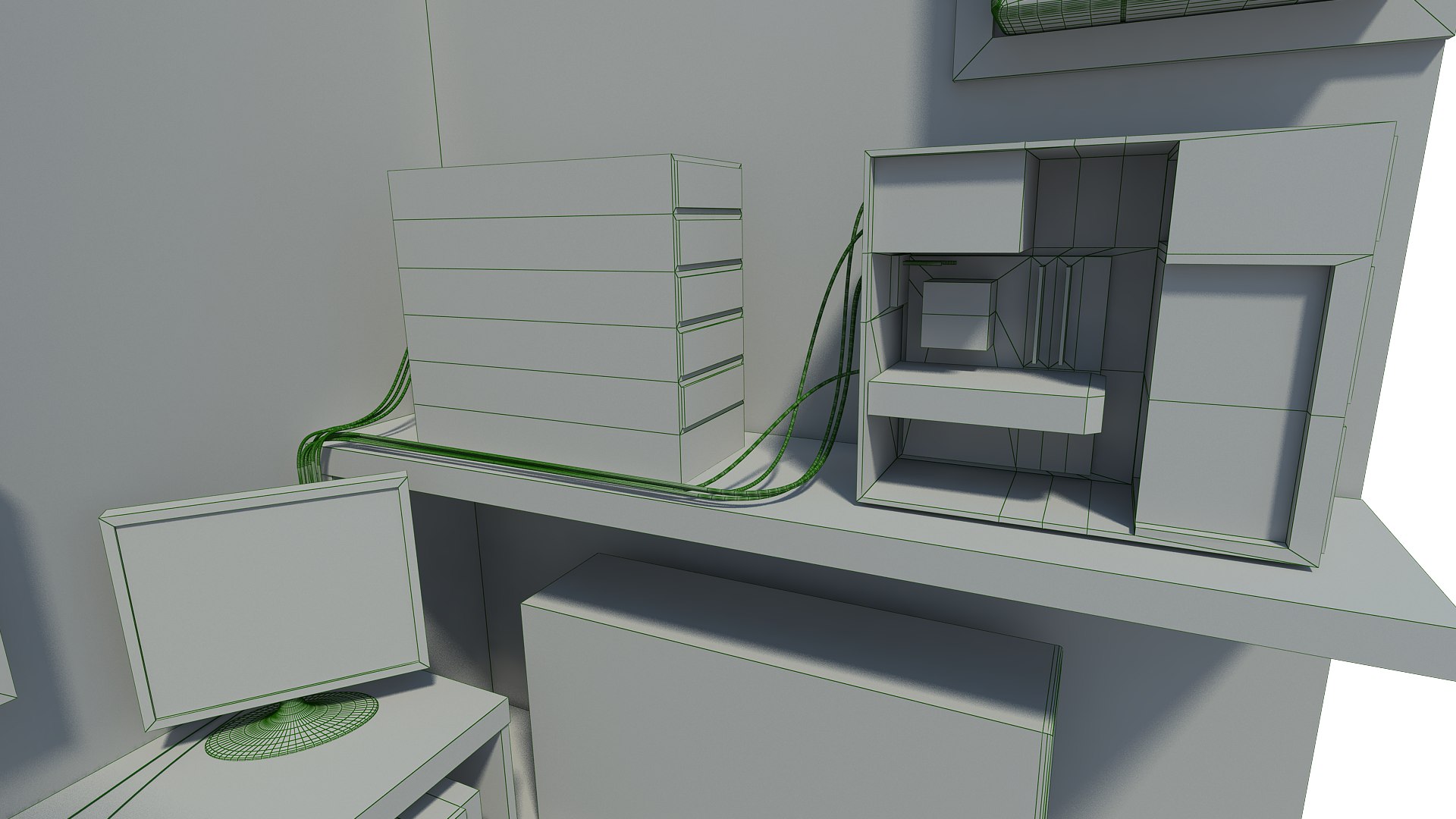 3D Computer Room - TurboSquid 1846751