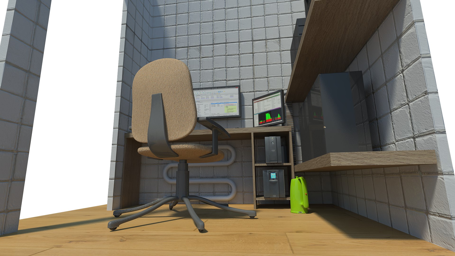 3D Computer Room - TurboSquid 1846751
