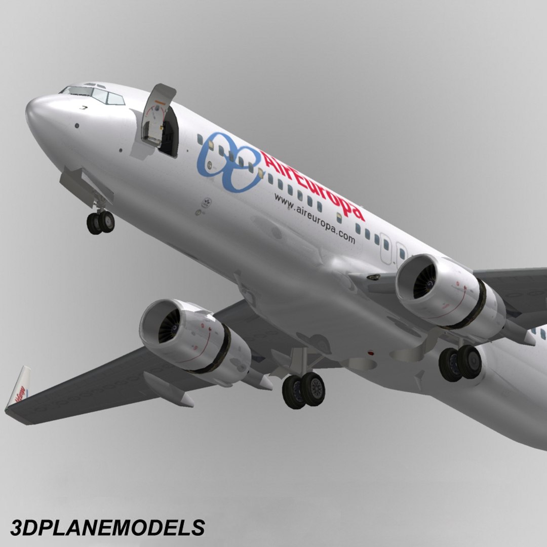 3d Model Of B737-800 Air Aircraft 737