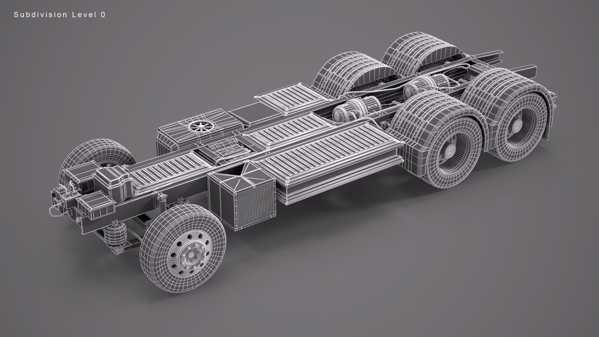 3D Electric Truck Chassis Model - TurboSquid 1582637