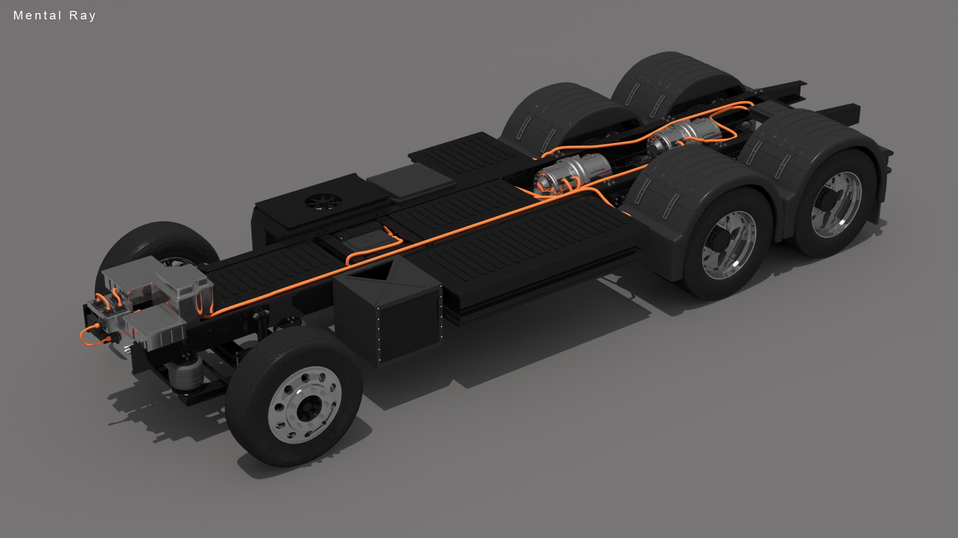3D Electric Truck Chassis Model - TurboSquid 1582637