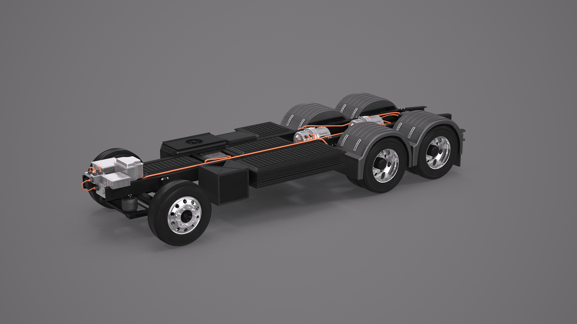 3D Electric Truck Chassis Model - TurboSquid 1582637
