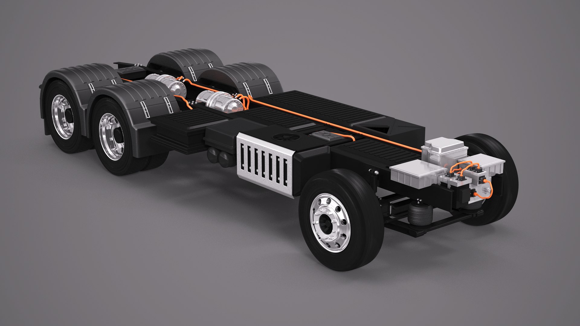 3D Electric Truck Chassis Model - TurboSquid 1582637