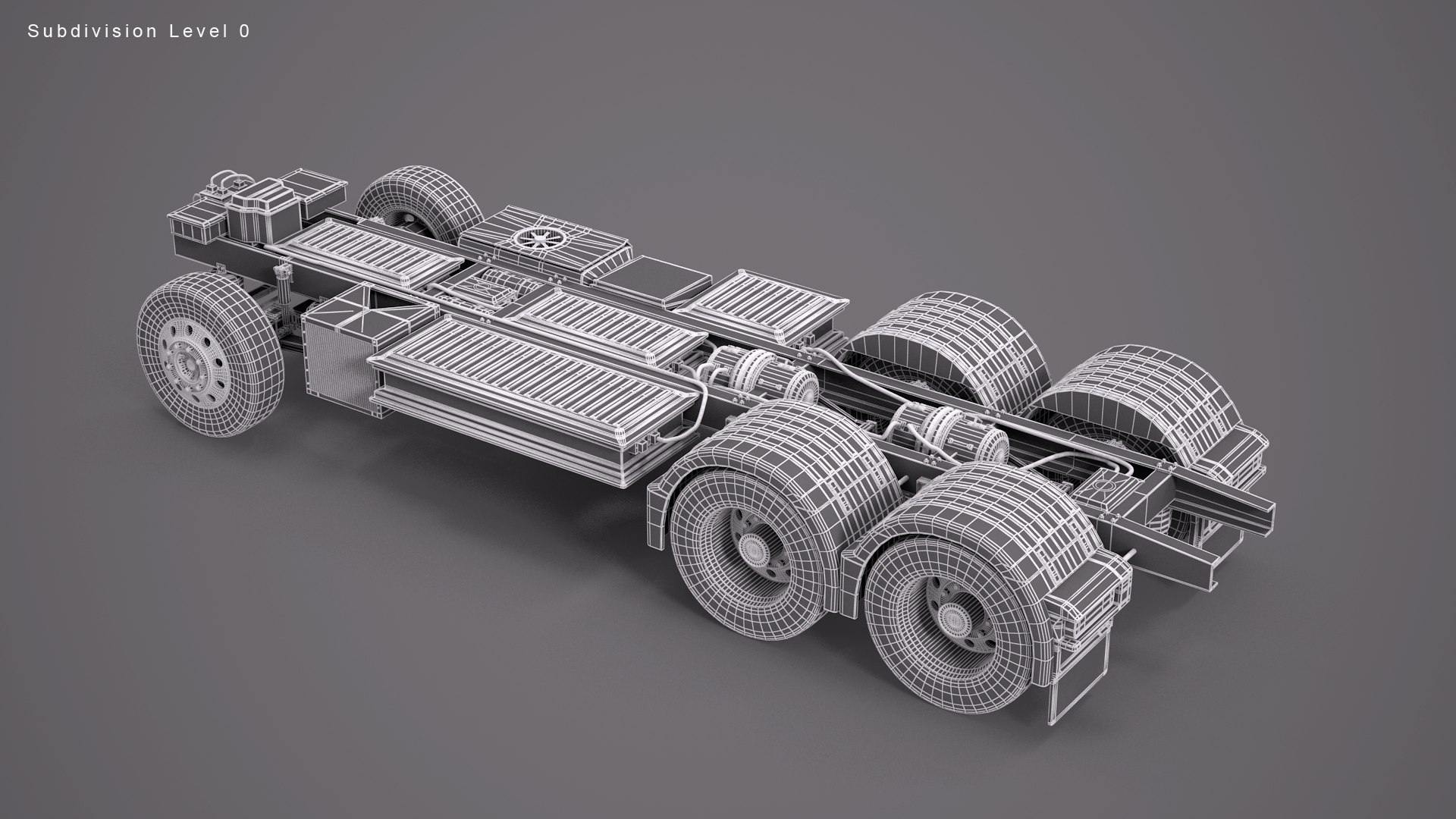 3D Electric Truck Chassis Model - TurboSquid 1582637
