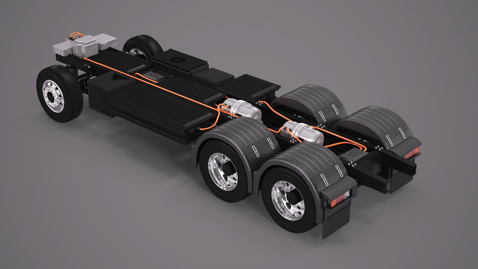 3D Electric Truck Chassis Model - TurboSquid 1582637