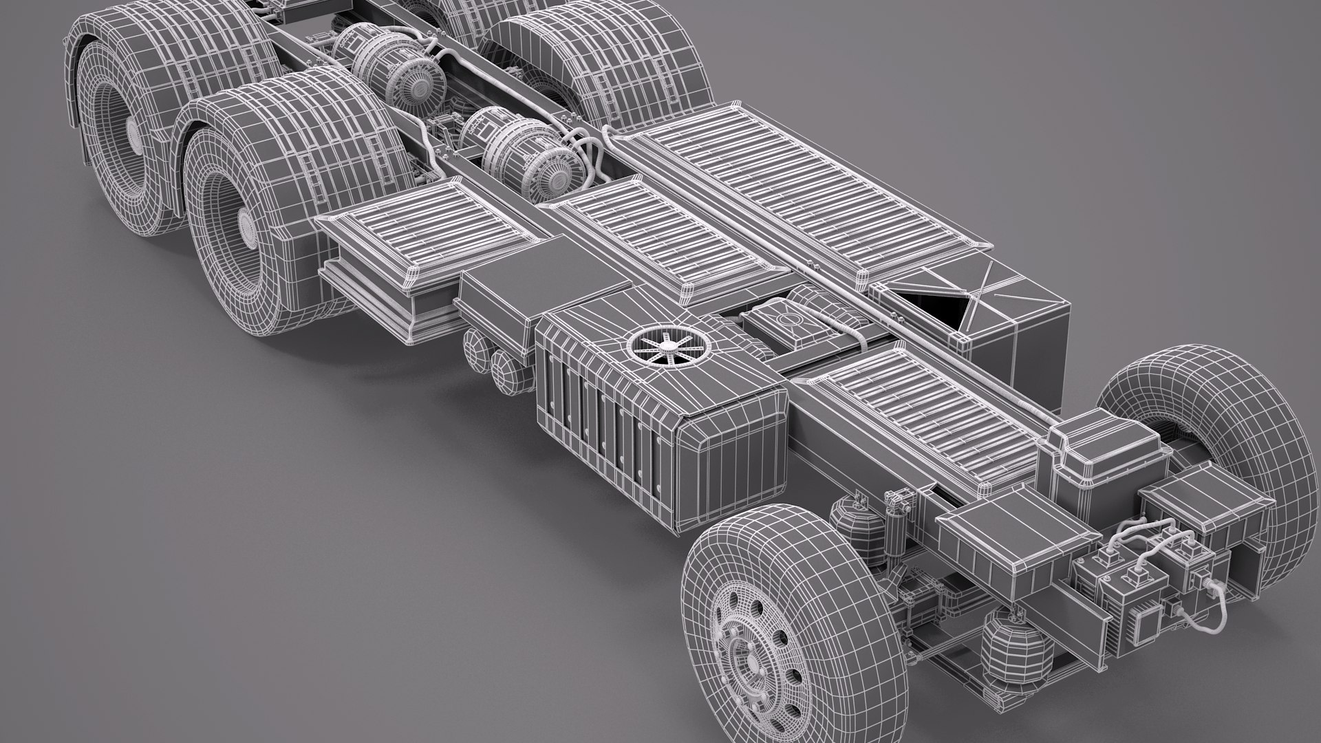 3D Electric Truck Chassis Model - TurboSquid 1582637