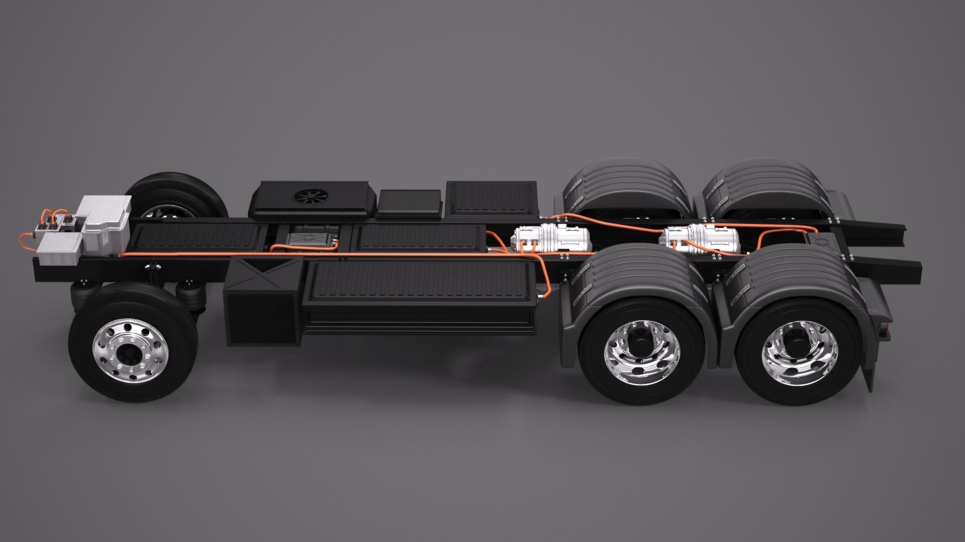3D Electric Truck Chassis Model - TurboSquid 1582637