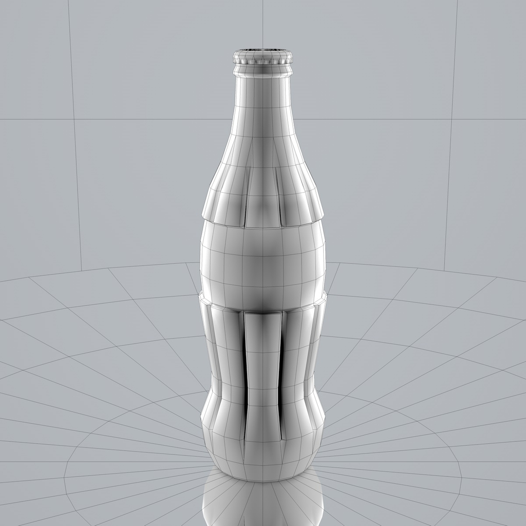 3D coke glass bottle - TurboSquid 1151703