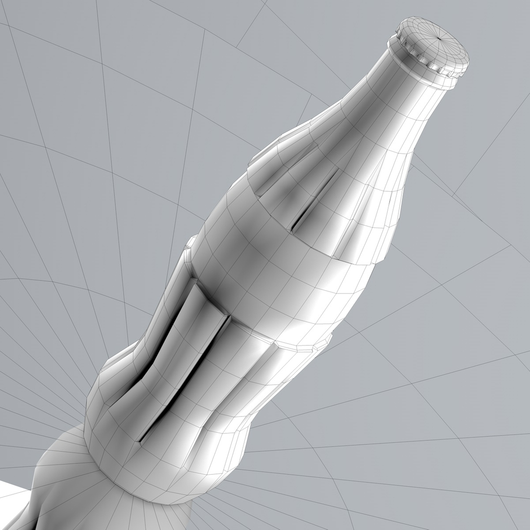 3D coke glass bottle - TurboSquid 1151703