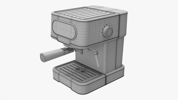 Espresso coffee machine 3D model - TurboSquid 1809215
