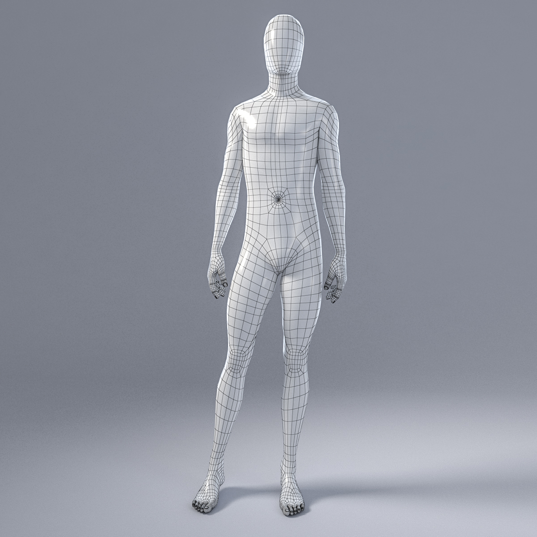 3d male mannequin