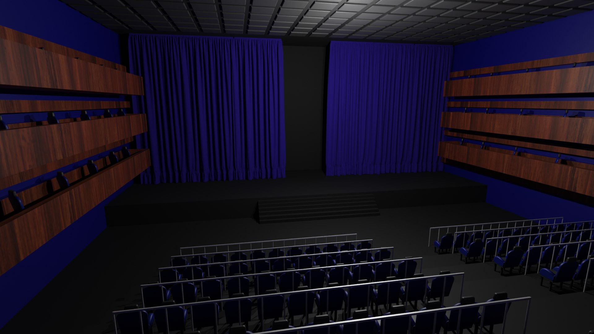 Theater Hall Interior 3D Model - TurboSquid 2159618