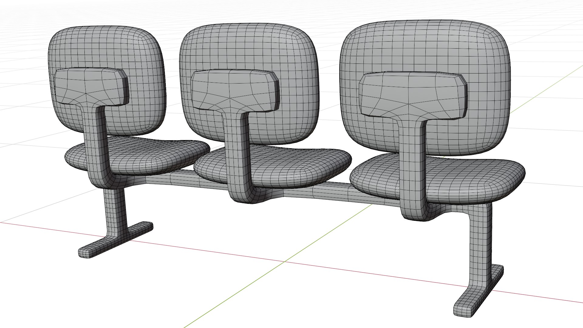 3D Waiting Bench - TurboSquid 1893195