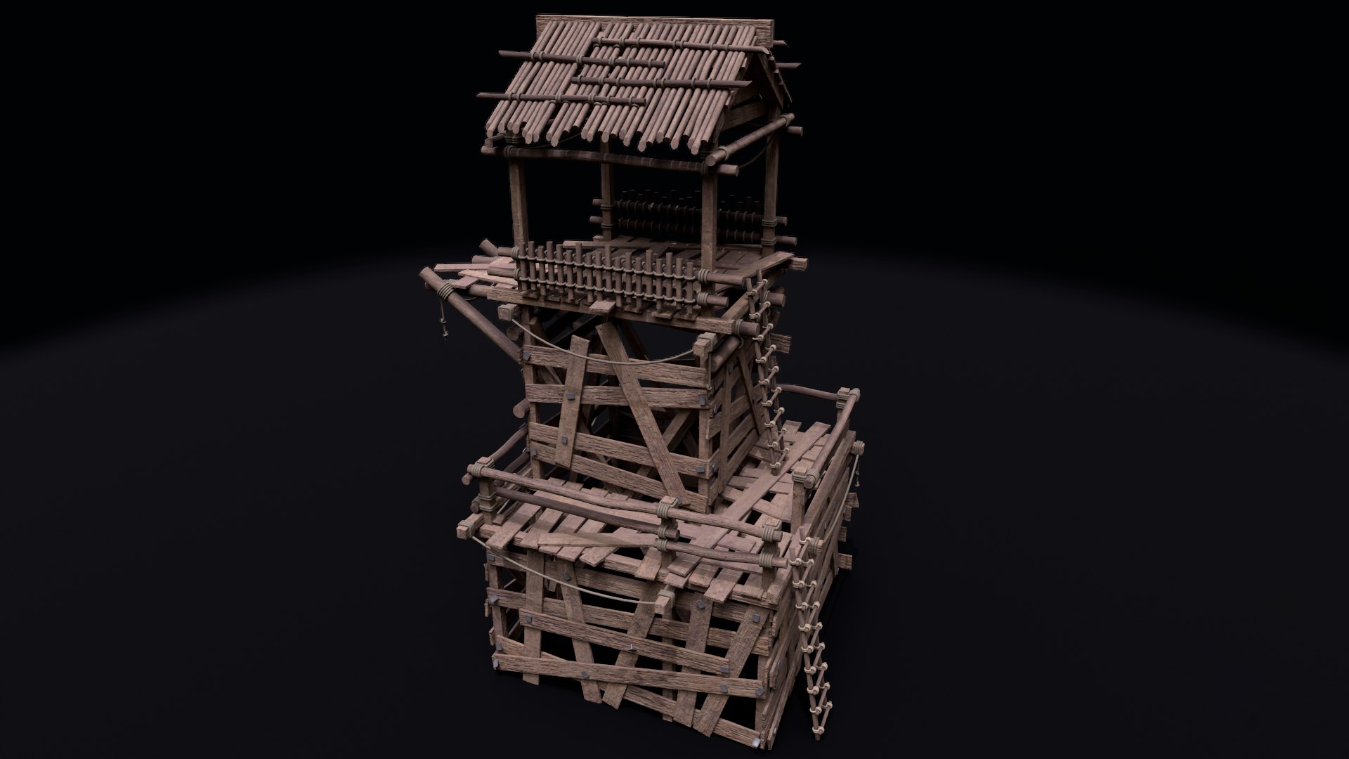 3D Realistic Medieval Watchtower Model - TurboSquid 2111490