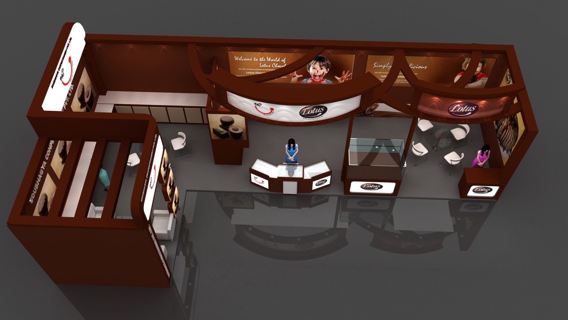 2 SIDE OPEN STAND 3D Model - TurboSquid 1989326