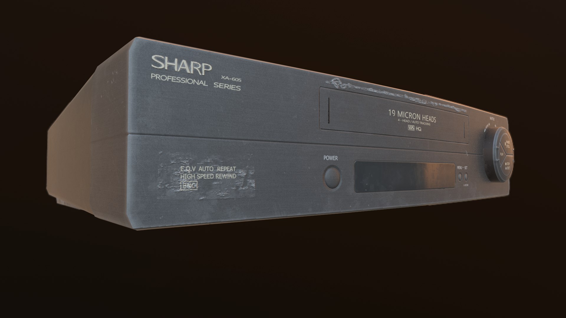 3D SHARP VHS Player Model - TurboSquid 1901071