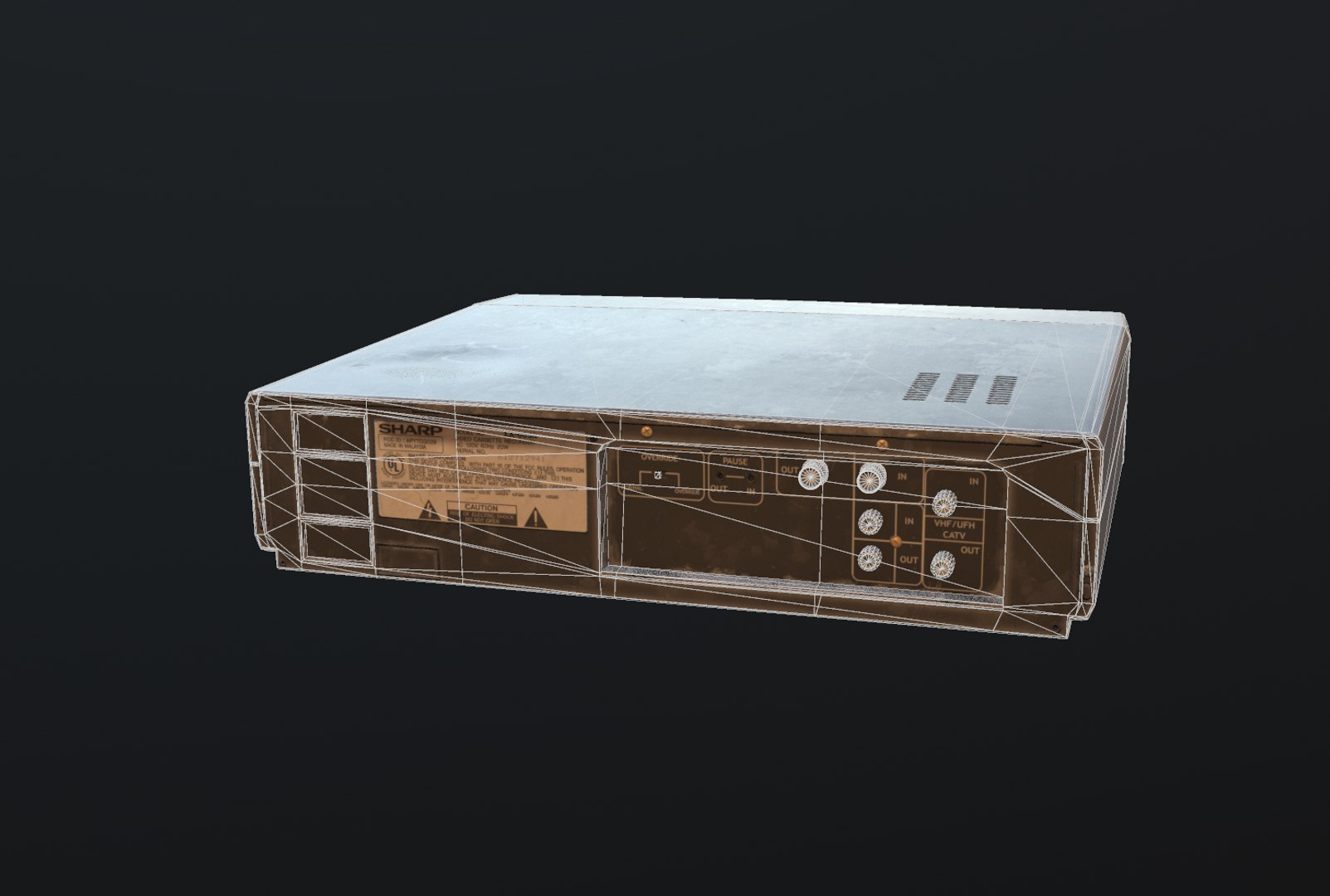 3D SHARP VHS Player Model - TurboSquid 1901071