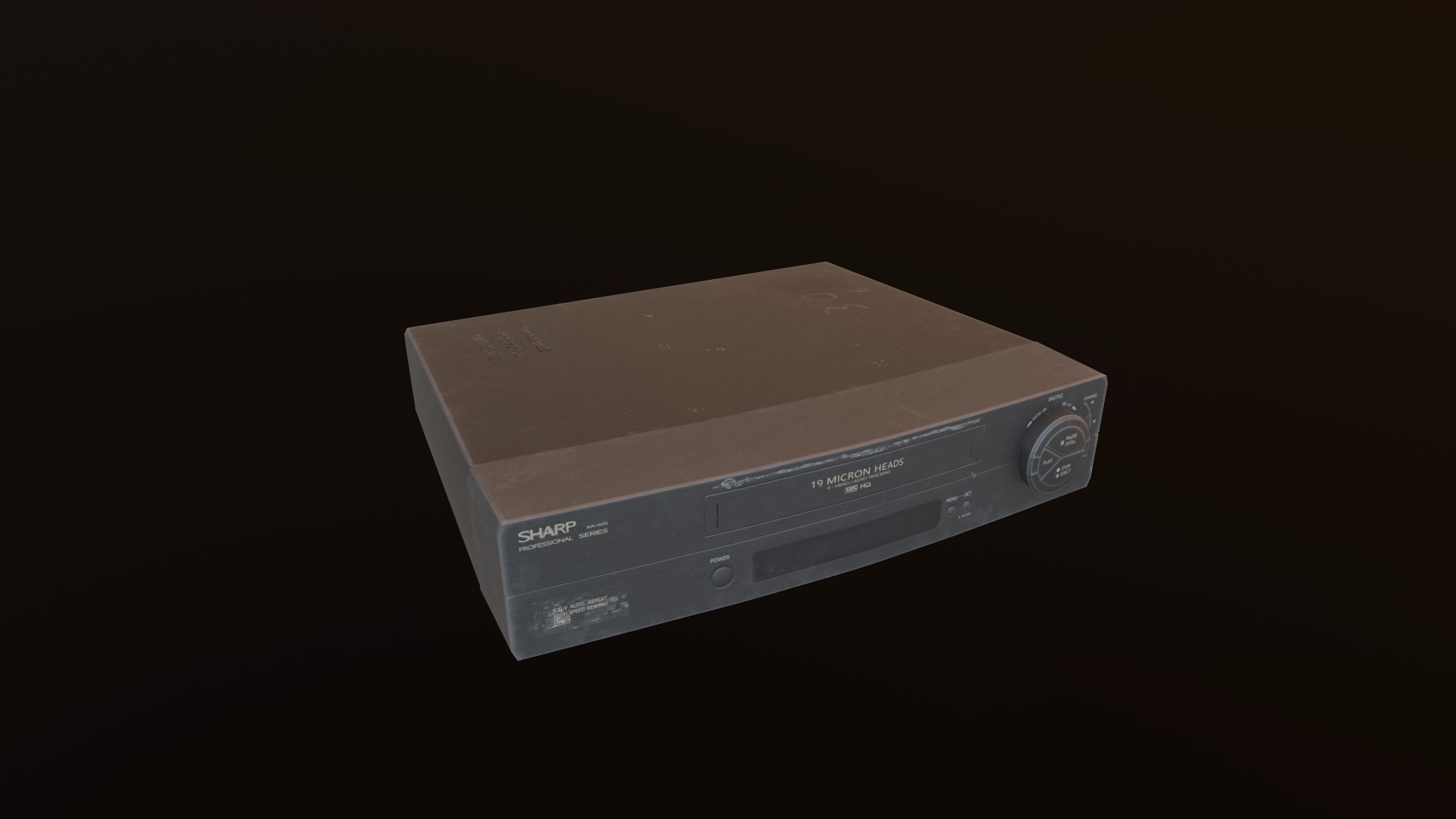 3D SHARP VHS Player Model - TurboSquid 1901071
