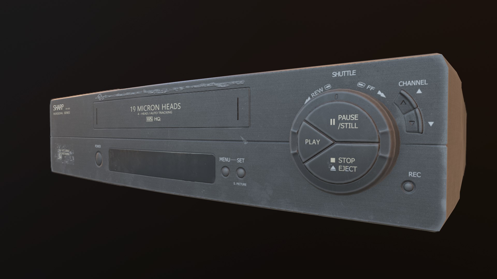 3D SHARP VHS Player Model - TurboSquid 1901071