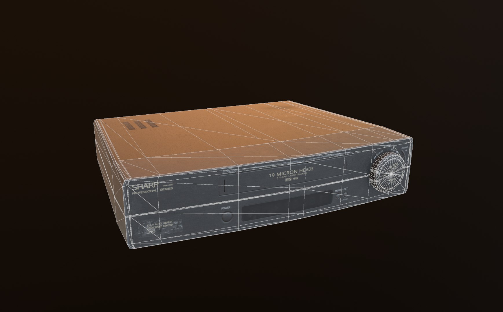 3D SHARP VHS Player Model - TurboSquid 1901071