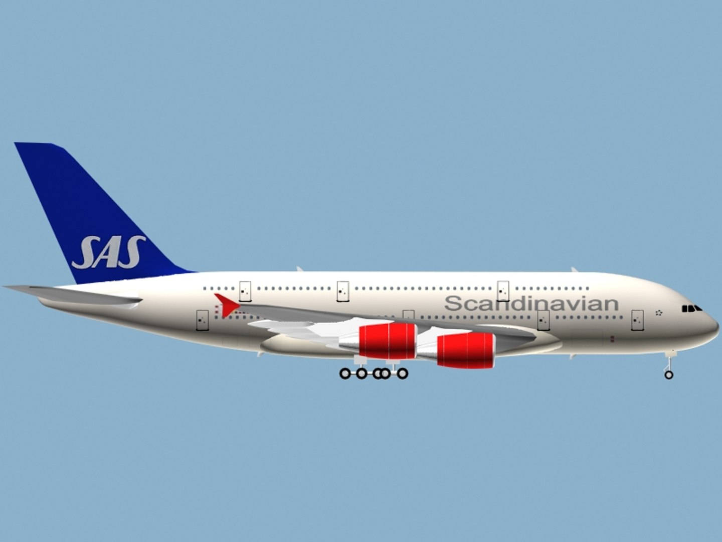 3d Airbus A380-800 Sas A380