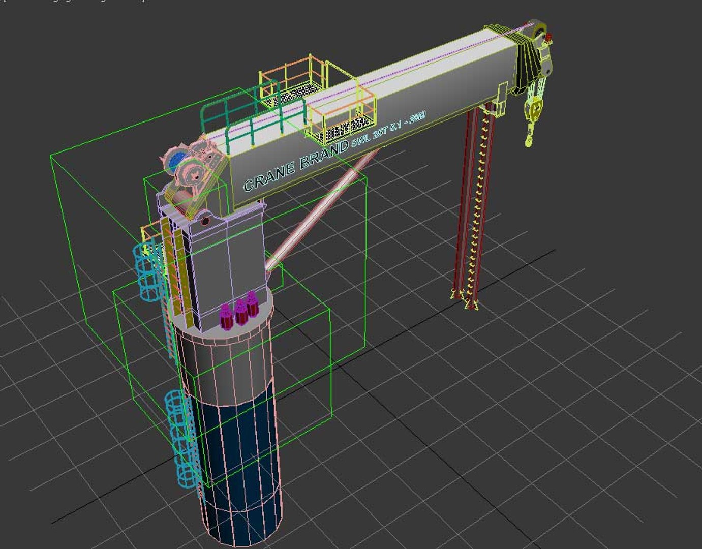 Telescope Crane 3d Model