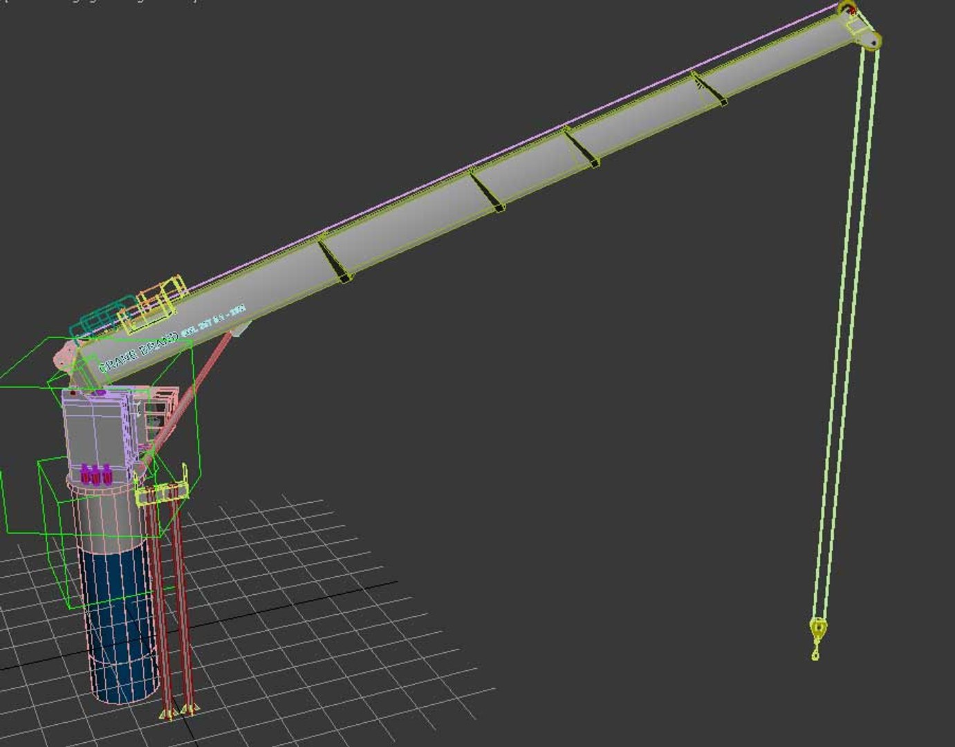 Telescope Crane 3d Model