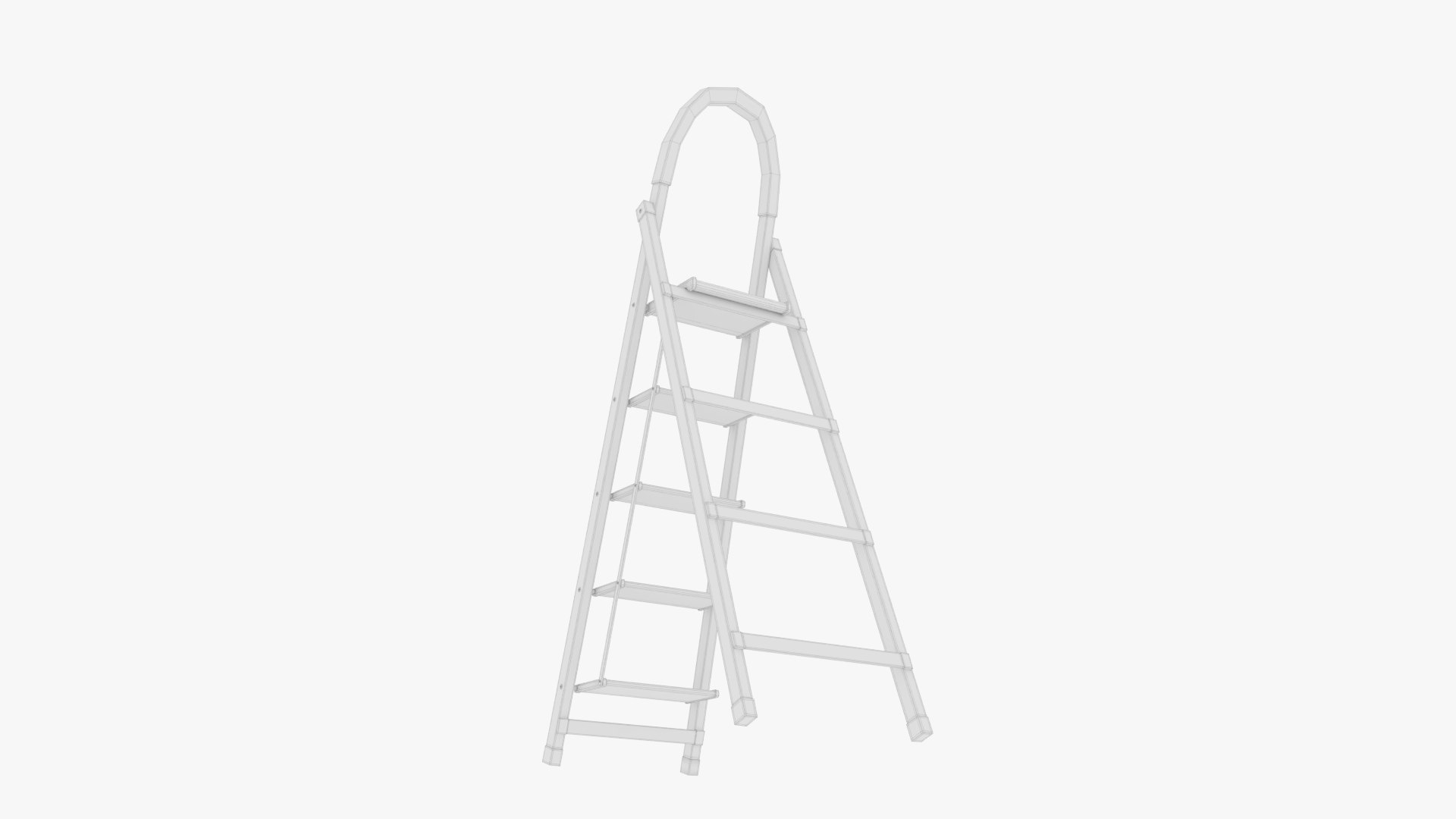 3D Folding Ladder - TurboSquid 2456670