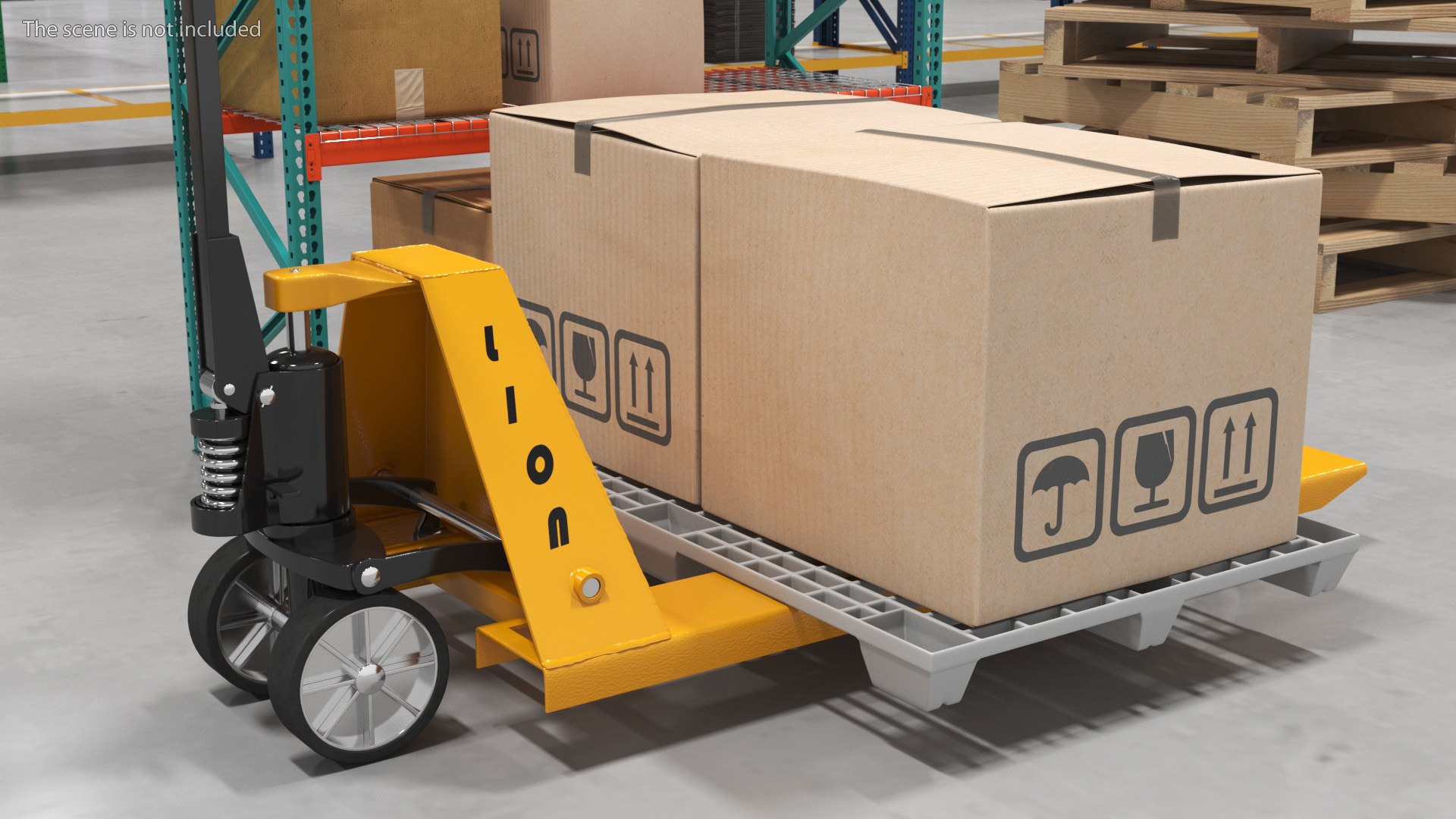 3D Warehouse Pallet Jack And Racking System - TurboSquid 2403516