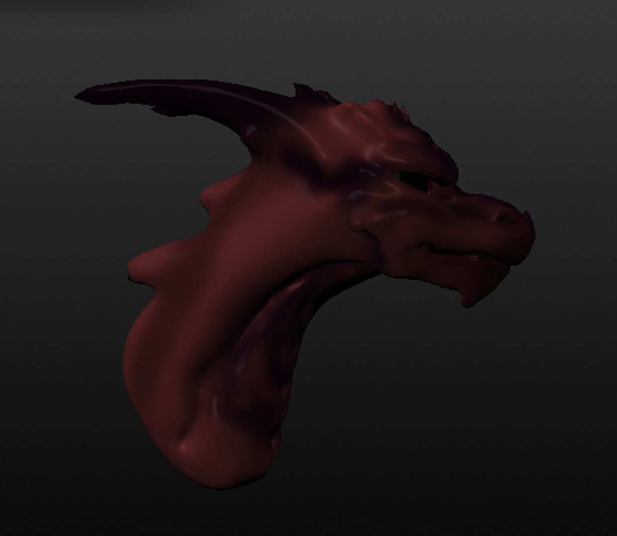 Simple dragon head 3D model | 1143814 | TurboSquid