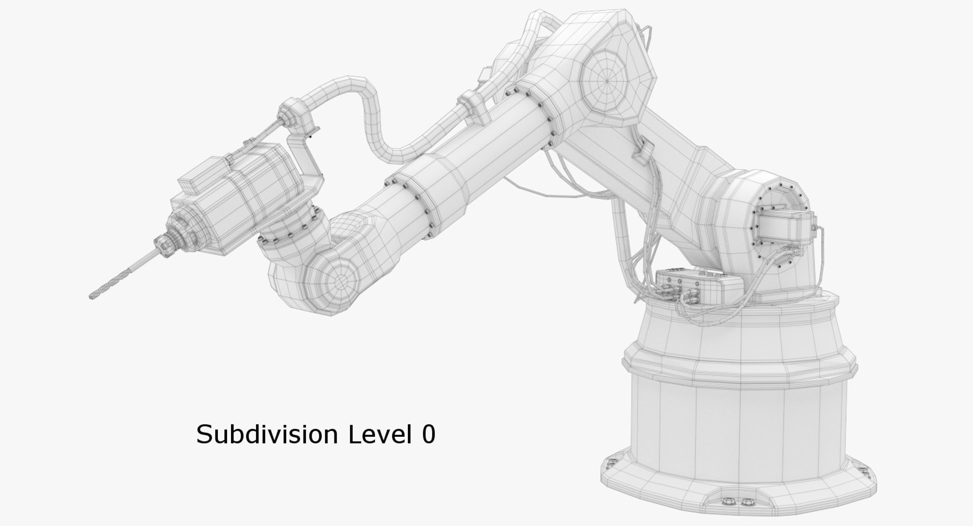 3d model industrial robot 1