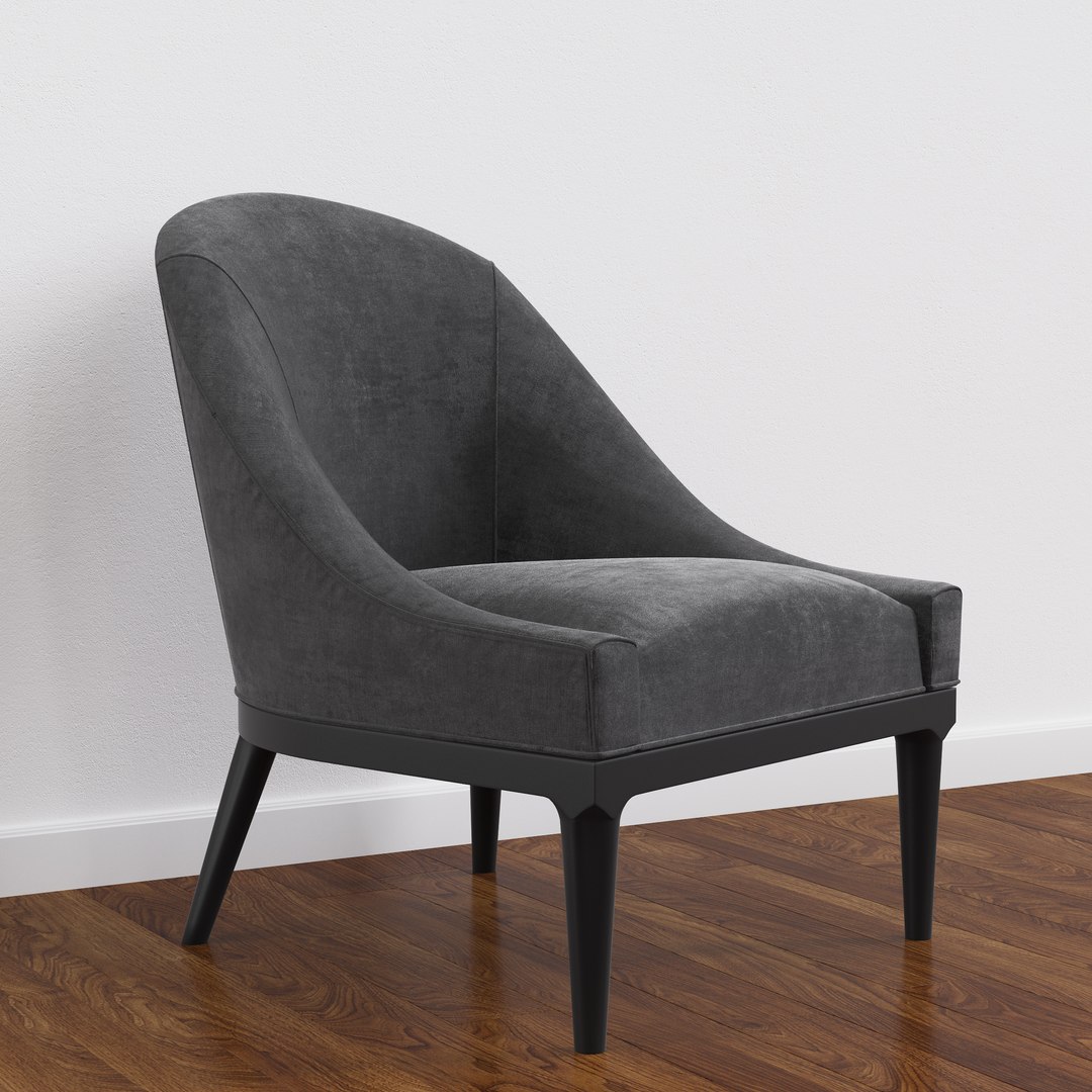 3d bella chair mitchell gold model