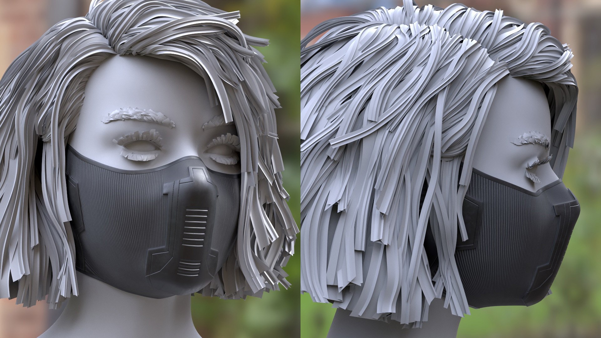 Terrorist Women Mask 3D Model - TurboSquid 1939783